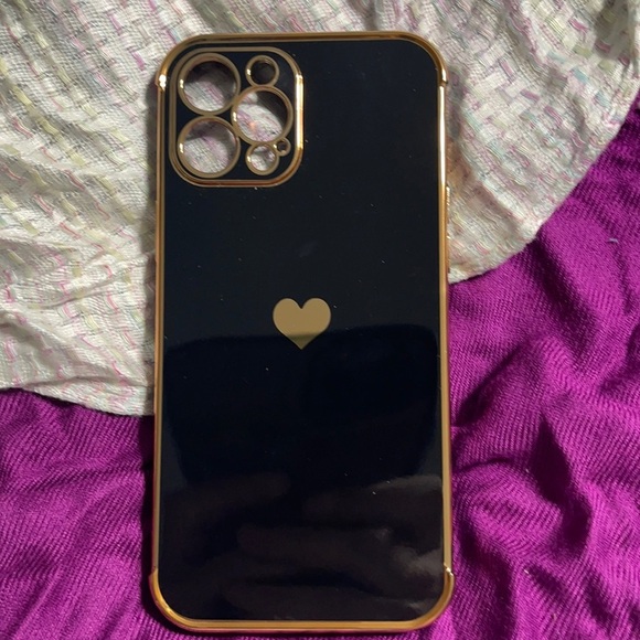 Accessories | New Black And Gold Phone Case 12 Pro Max | Poshmark